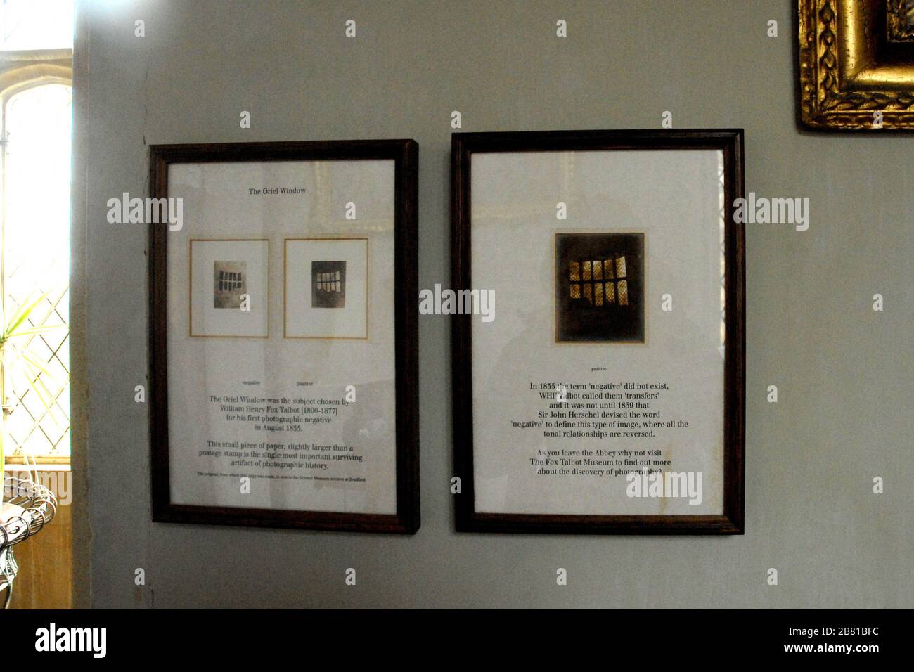 Beginning in 1834, Talbot experimented with a process which he called ...