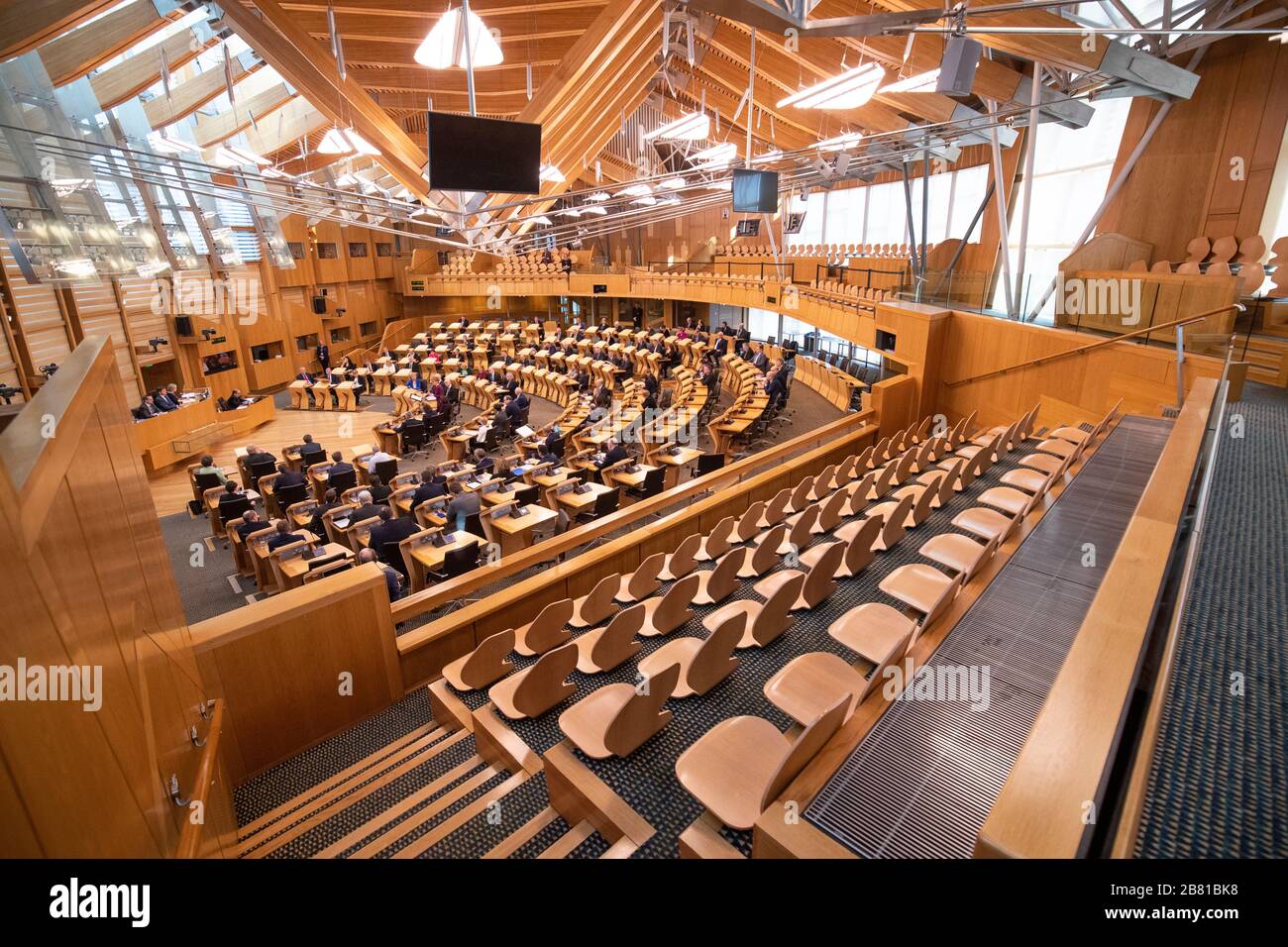 Scottish parliament chamber empty hi-res stock photography and images ...