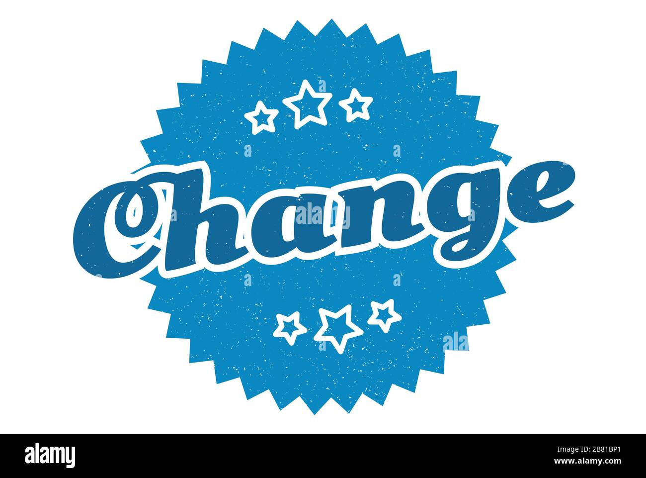 change sign. change round vintage retro label. change Stock Vector ...