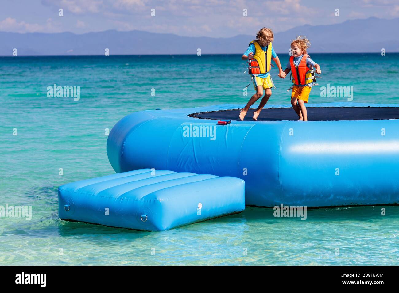 Dive pool trampoline hi-res stock photography and images - Alamy