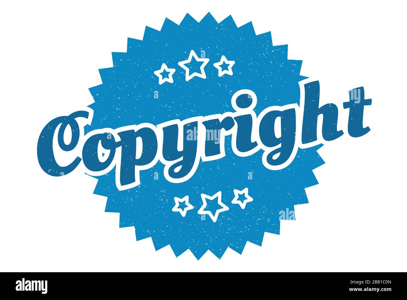 copyright sign. copyright round vintage retro label. copyright Stock ...