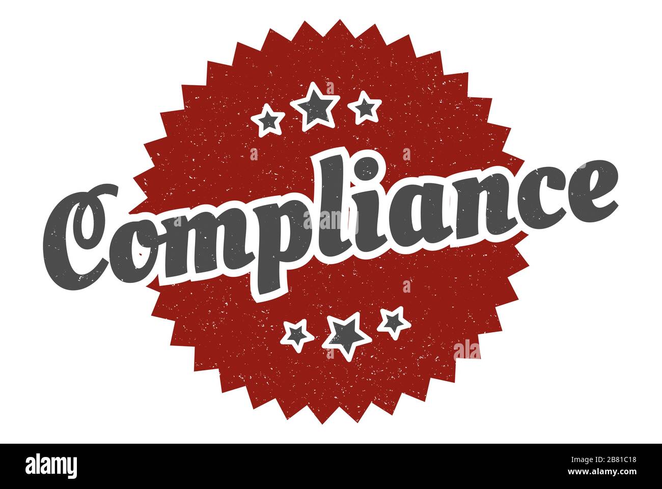 compliance sign. compliance round vintage retro label. compliance Stock ...