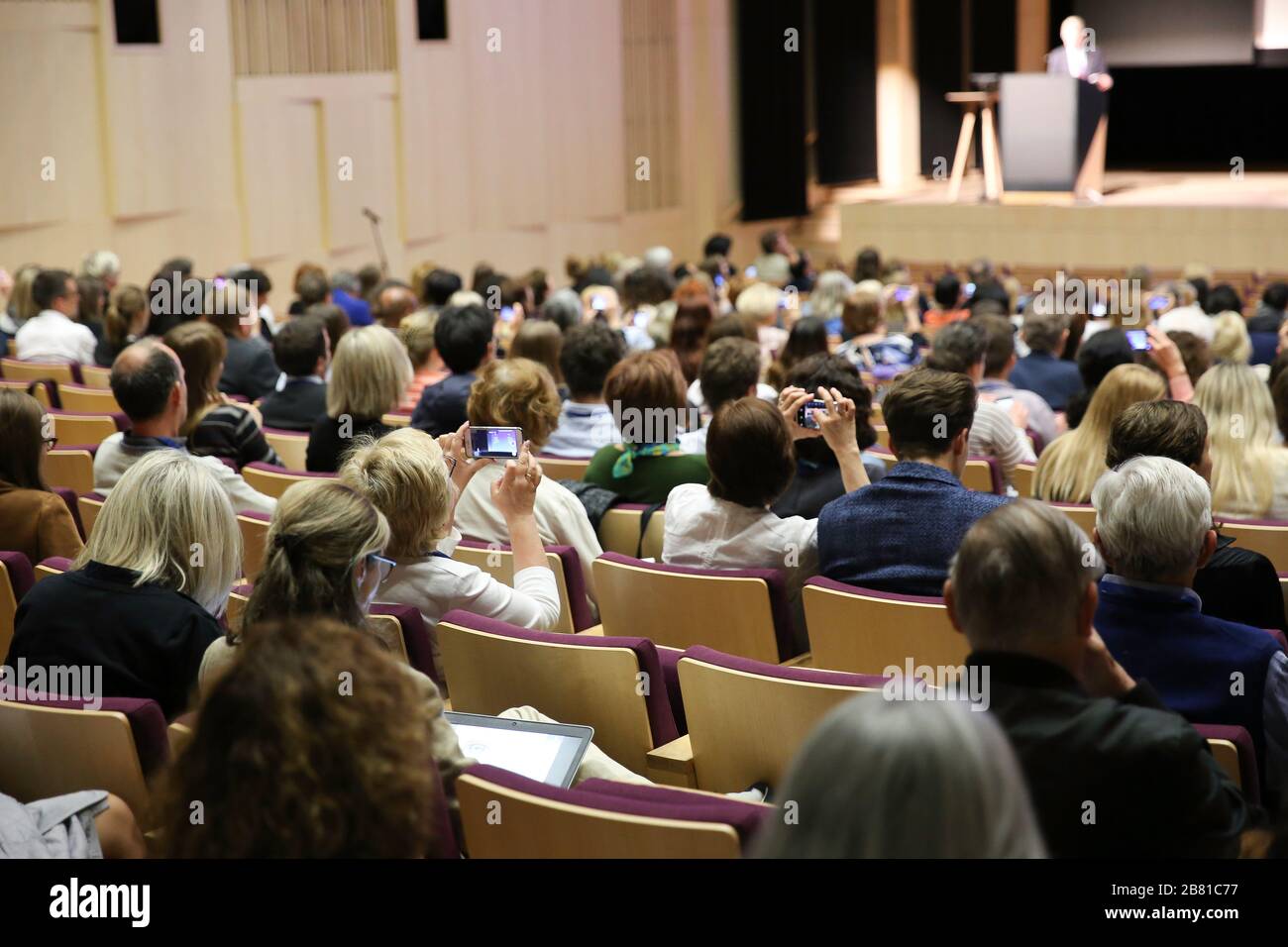 People at the conference hall Stock Photo - Alamy