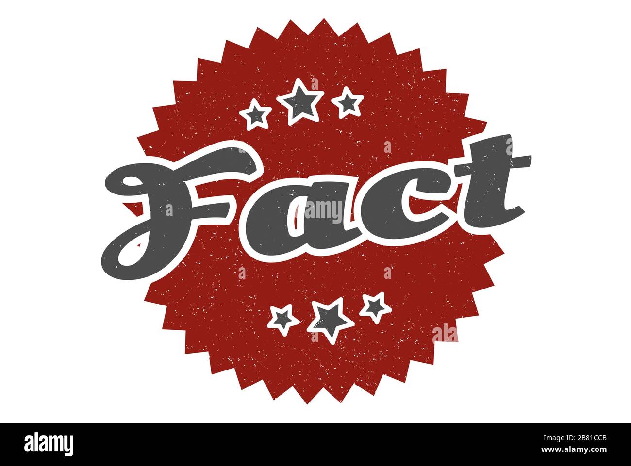 fact sign. fact round vintage retro label. fact Stock Vector Image ...