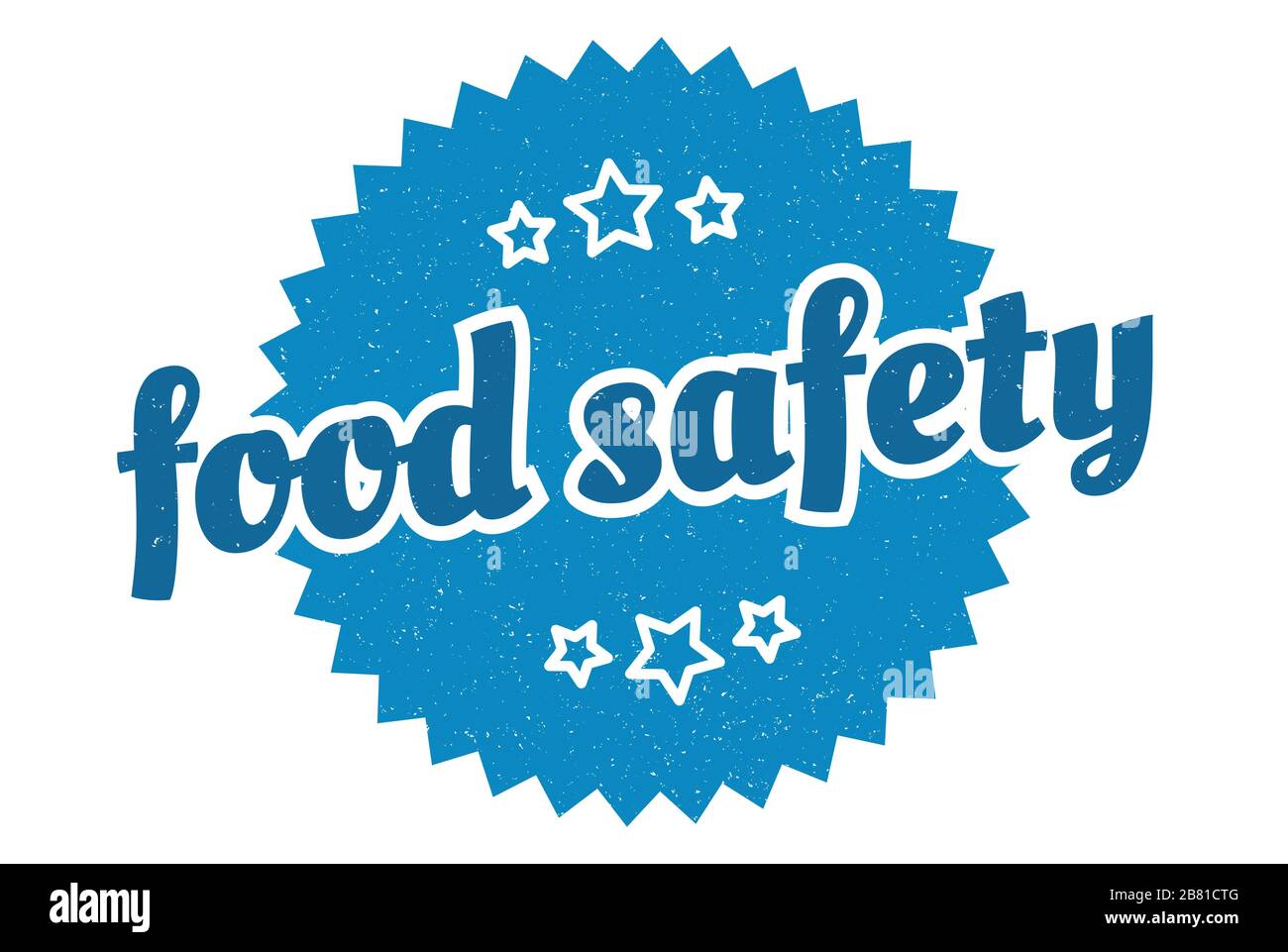 food safety sign. food safety round vintage retro label. food safety ...