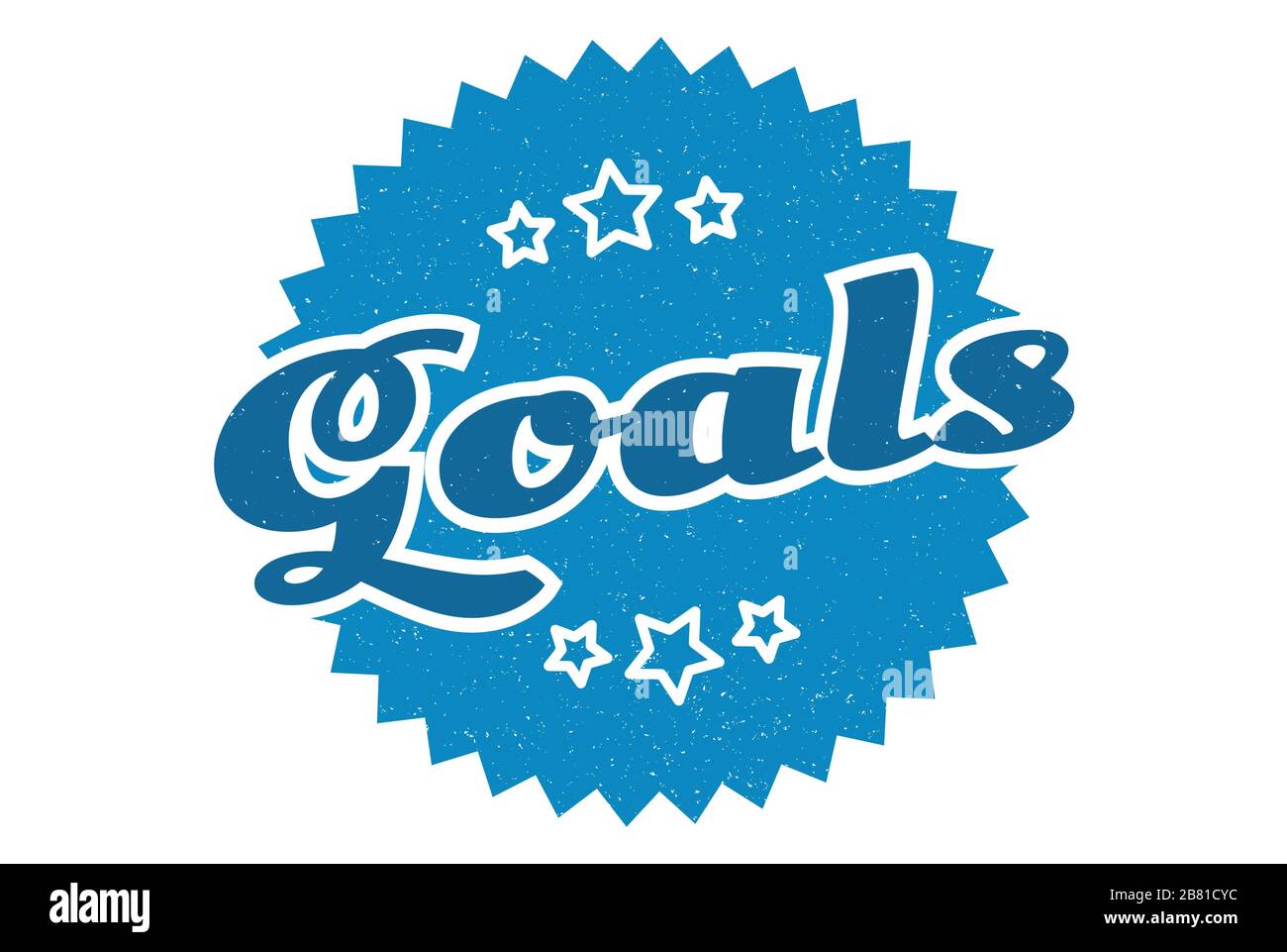 goals sign. goals round vintage retro label. goals Stock Vector Image ...
