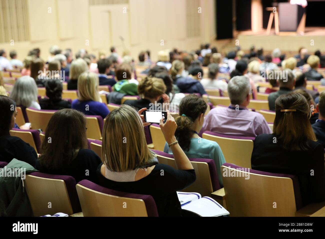 People at the conference hall Stock Photo - Alamy