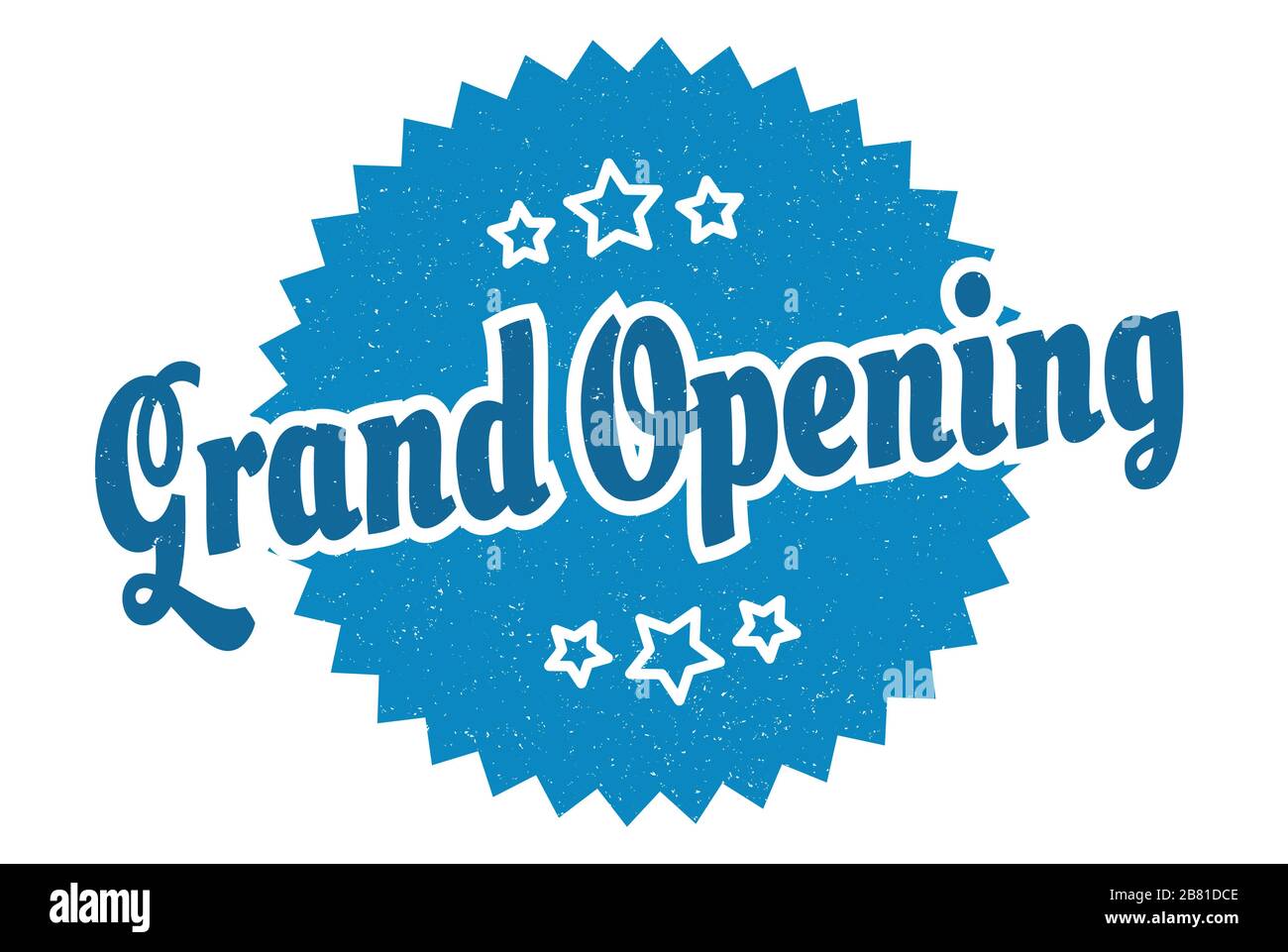 grand opening sign. grand opening round vintage retro label. grand ...