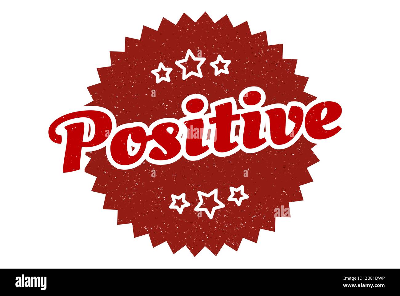 positive sign. positive round vintage retro label. positive Stock ...