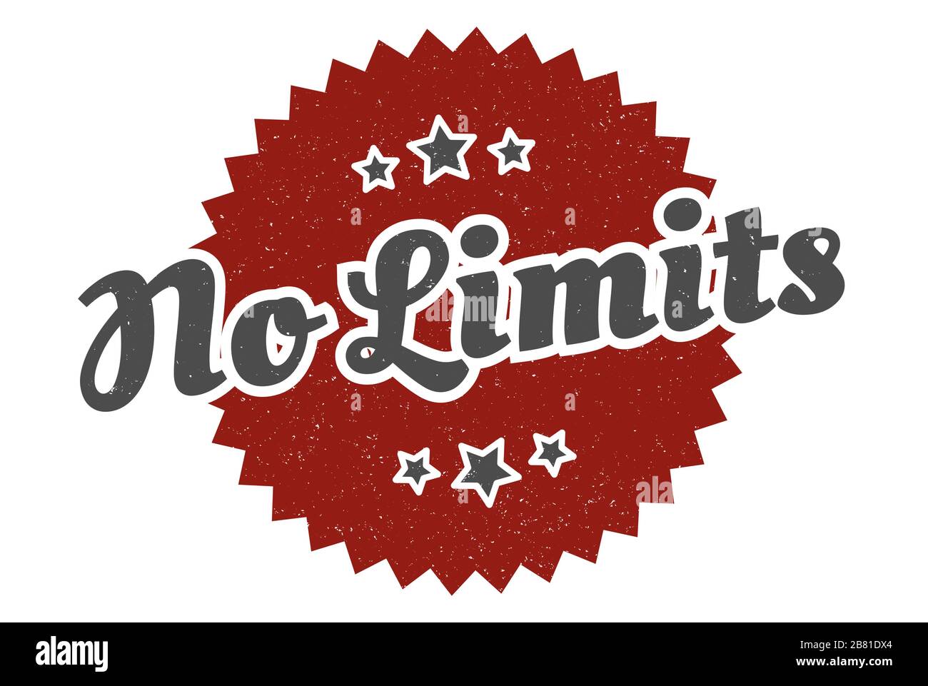 no limits sign. no limits round vintage retro label. no limits Stock ...