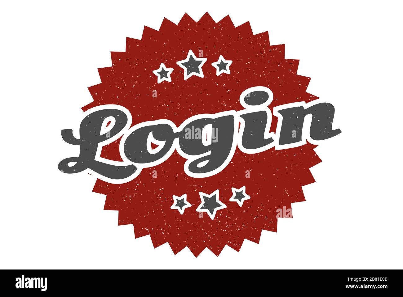 login sign. login round vintage retro label. login Stock Vector Image ...