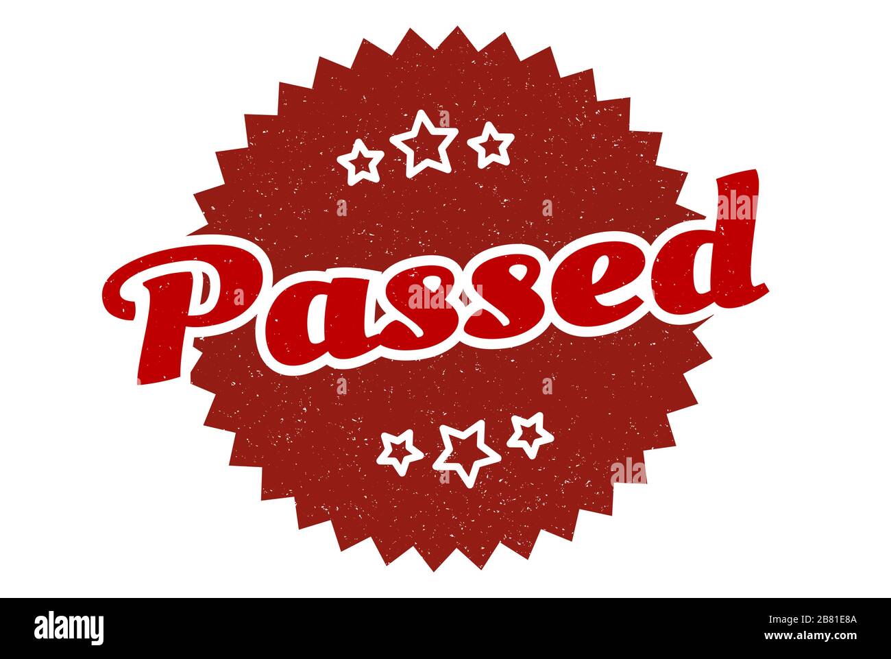 passed sign. passed round vintage retro label. passed Stock Vector ...