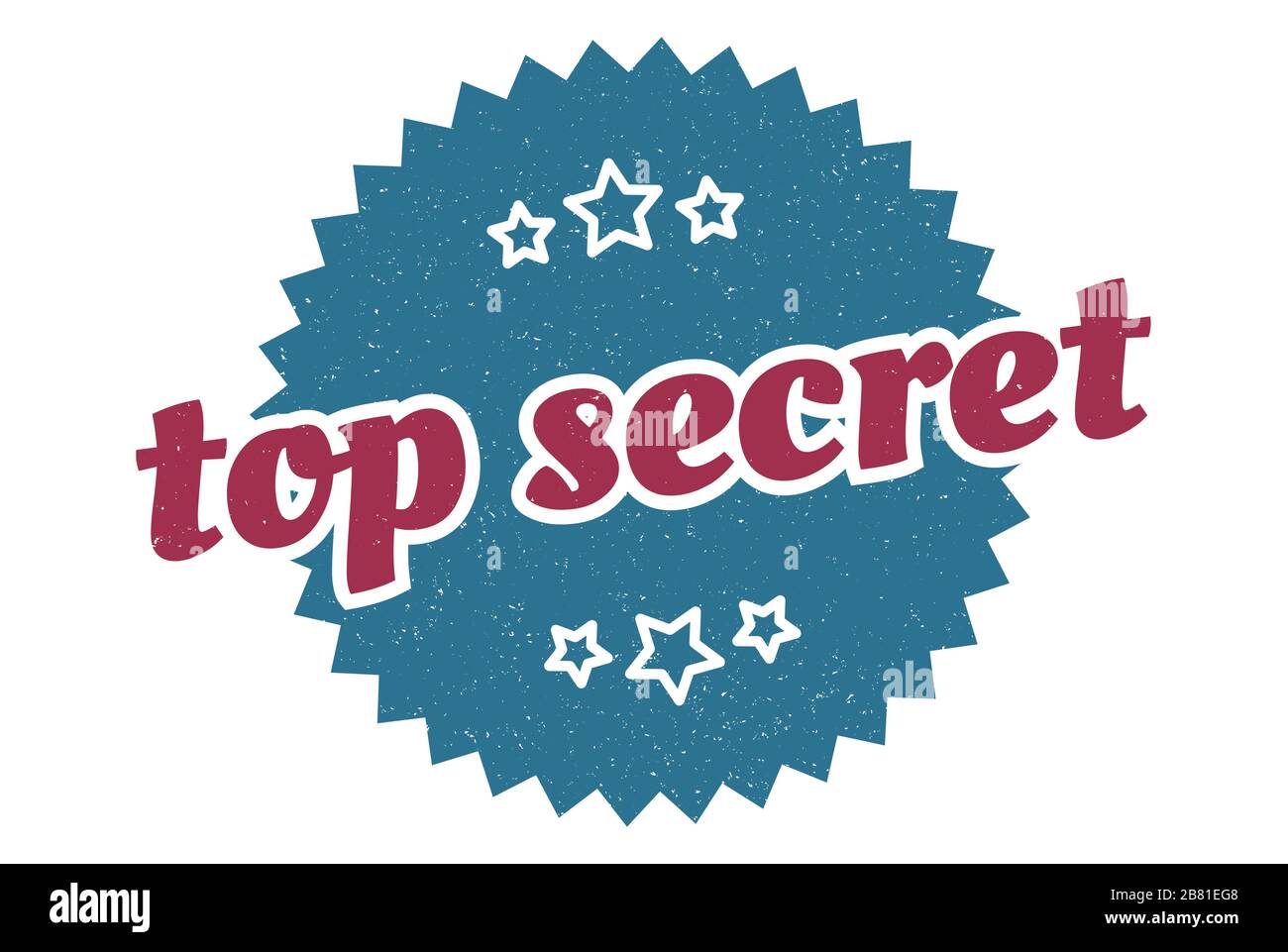 top secret sign. top secret round vintage retro label. top secret Stock ...