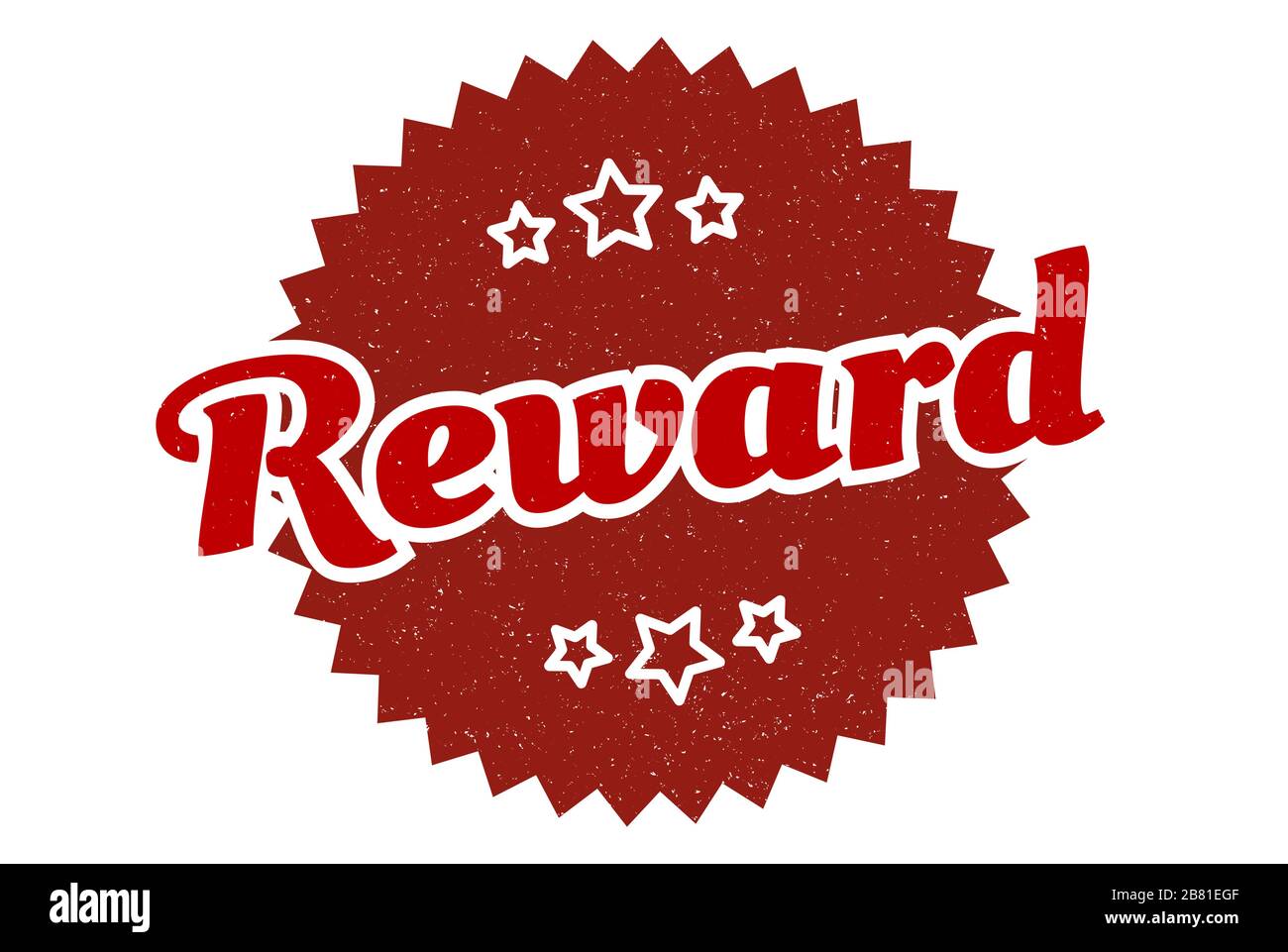 reward sign. reward round vintage retro label. reward Stock Vector ...