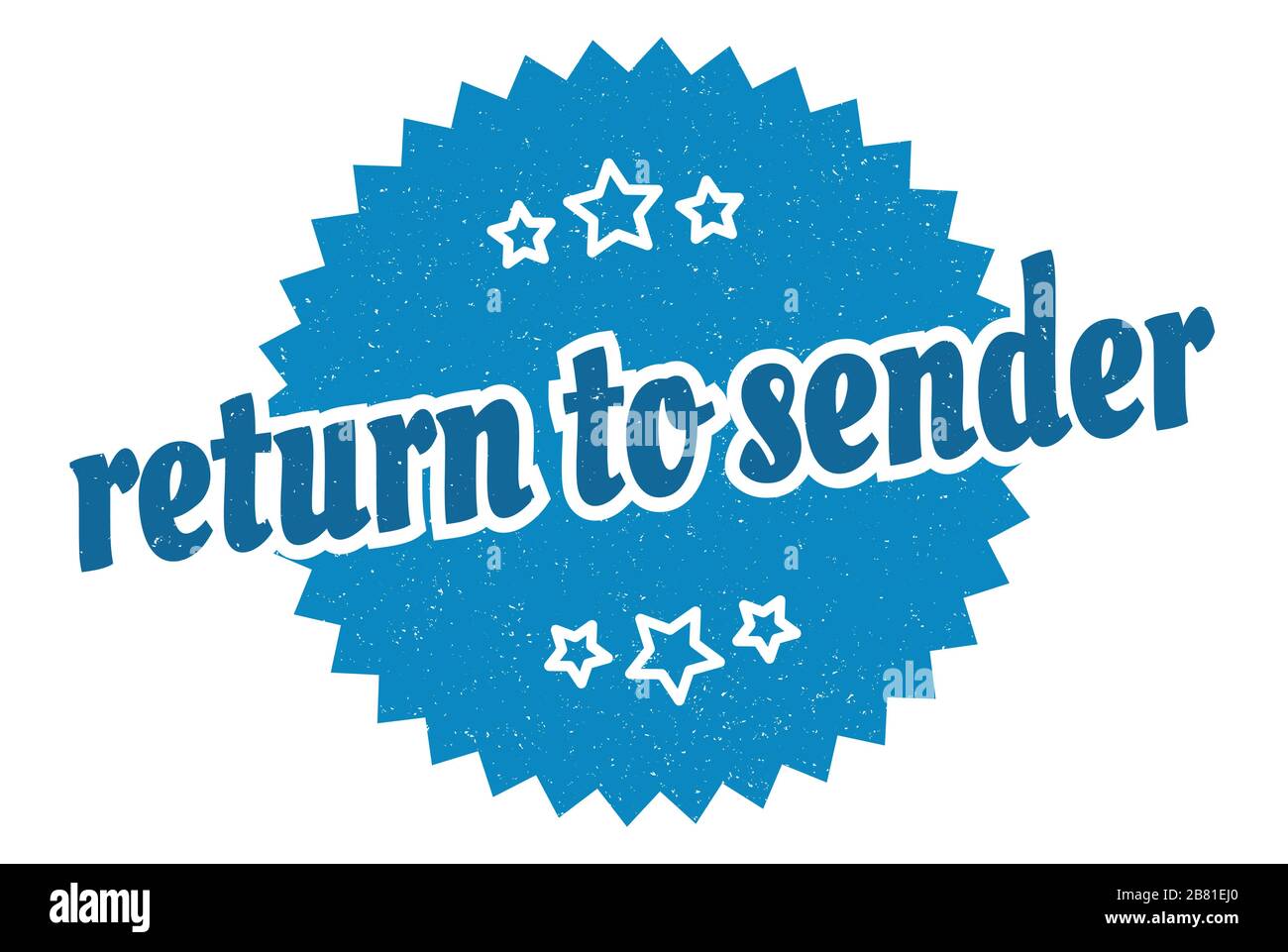 return to sender sign. return to sender round vintage retro label ...