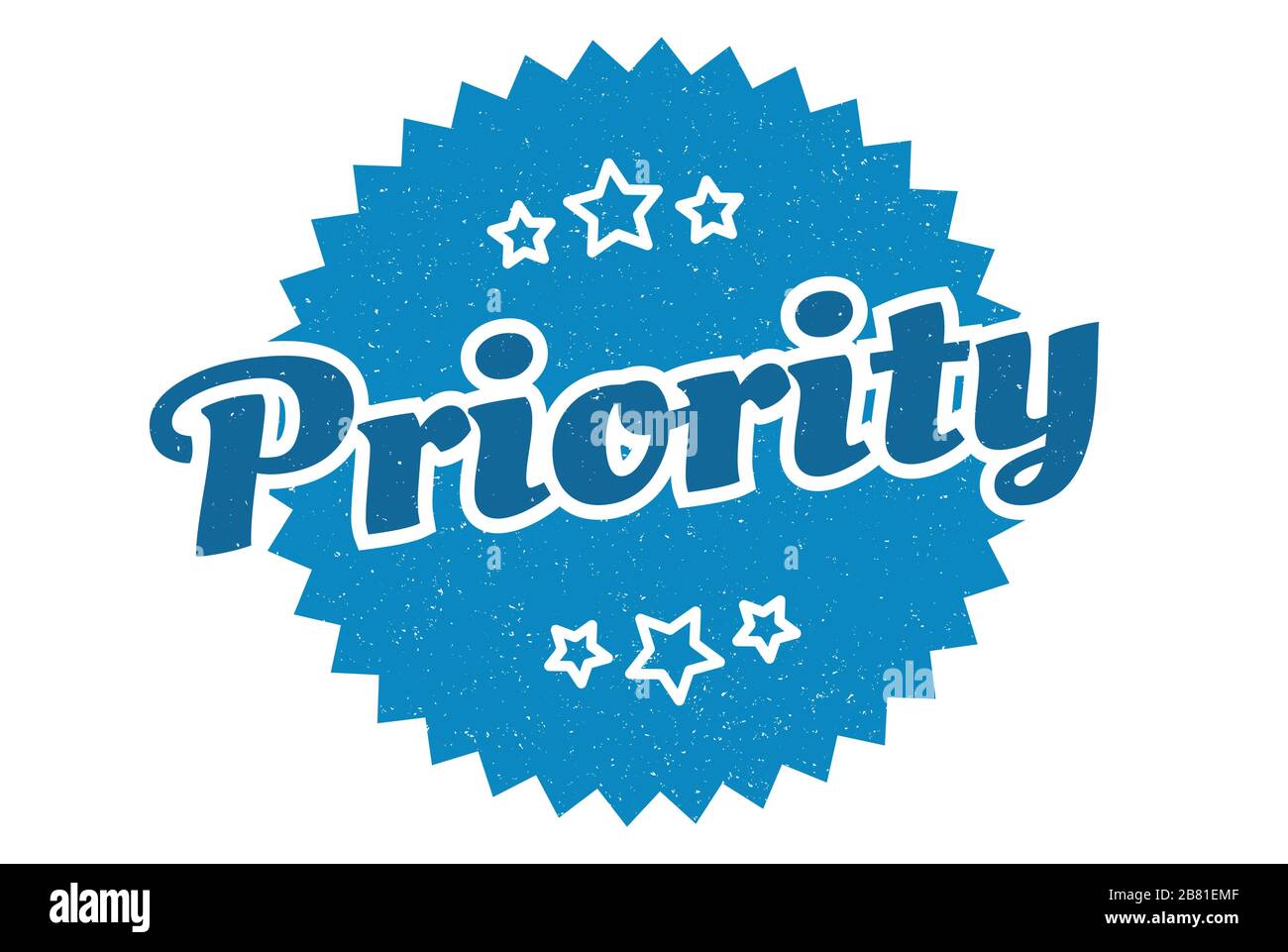 priority sign. priority round vintage retro label. priority Stock ...