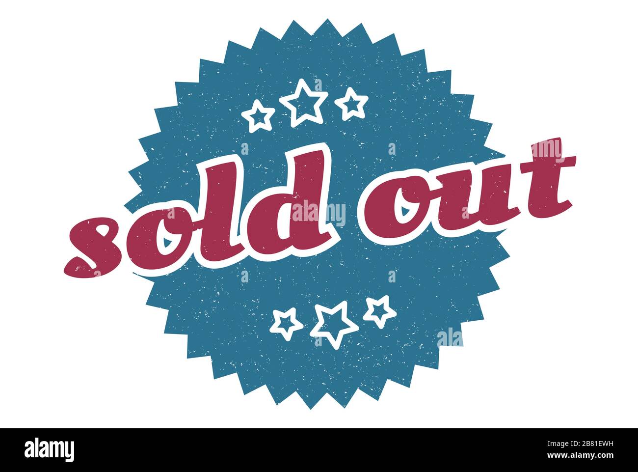 sold out sign. sold out round vintage retro label. sold out Stock ...