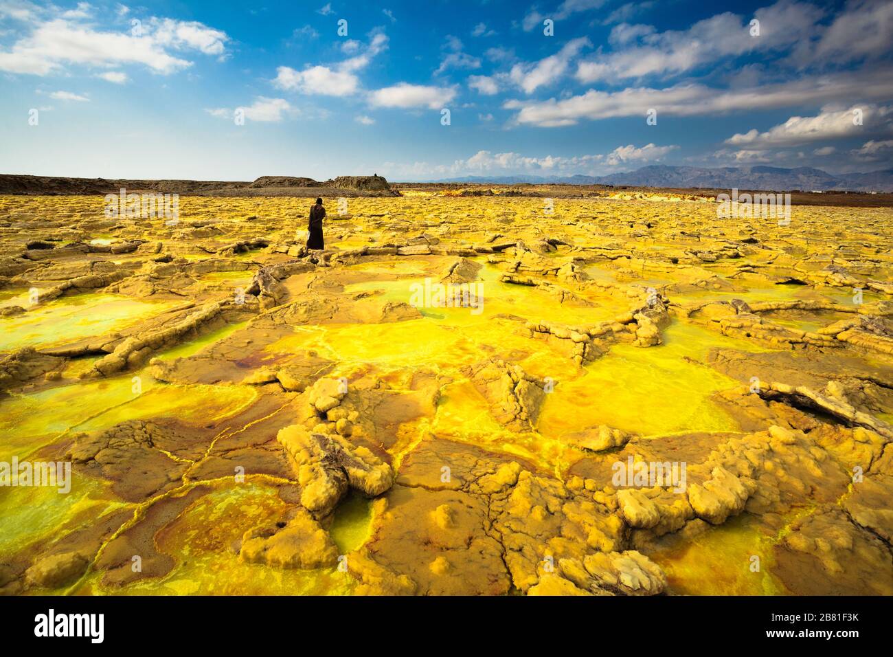 Dry desert landscape in Danakil region on the north of Ethiopia Stock ...