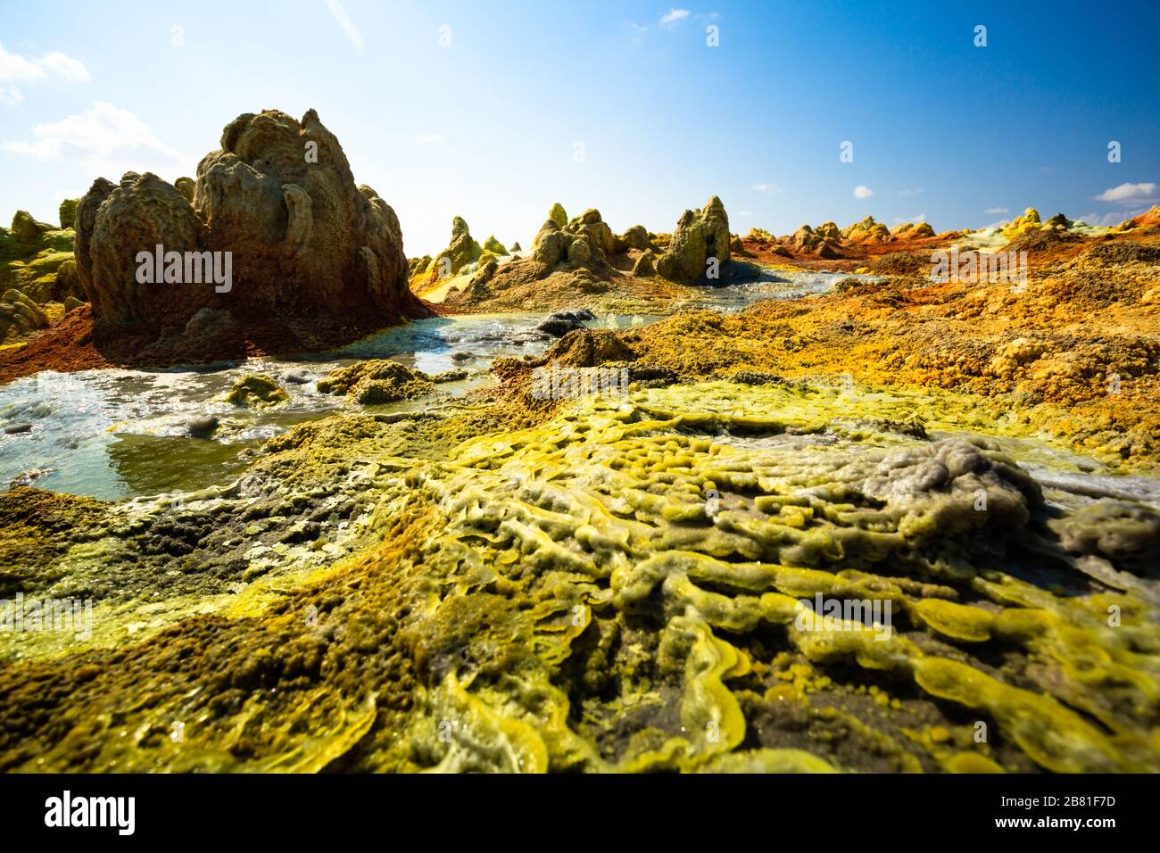 Dry desert landscape in Danakil region on the north of Ethiopia Stock ...