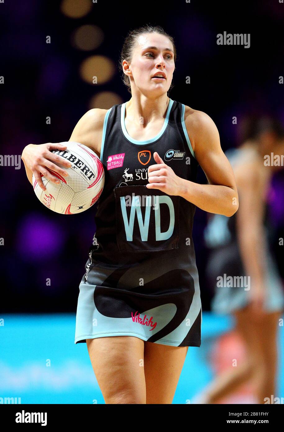 Surrey Storm's Niamh Cooper during the Vitality netball Super League ...