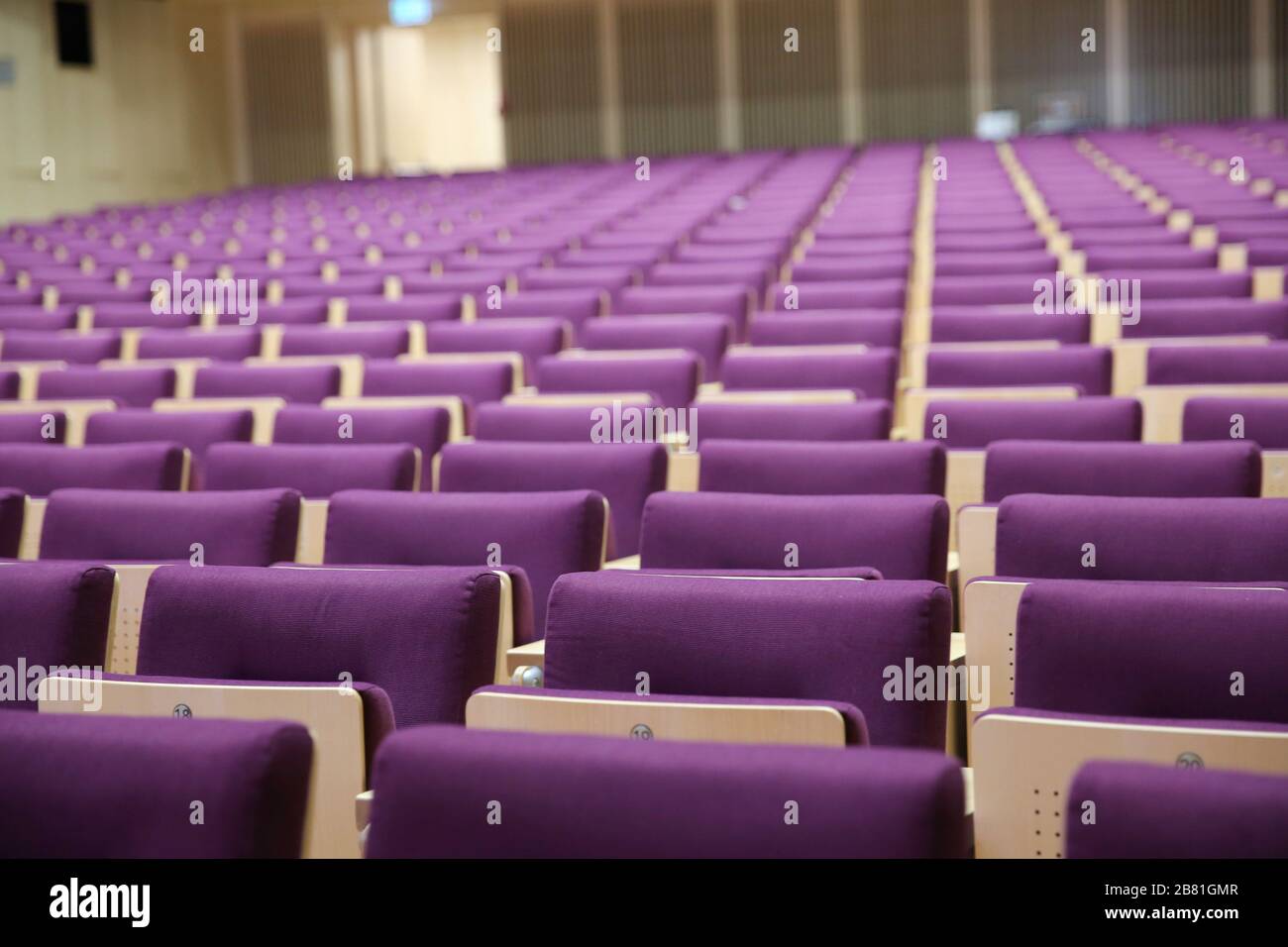 Empty interior of conference hall Stock Photo - Alamy