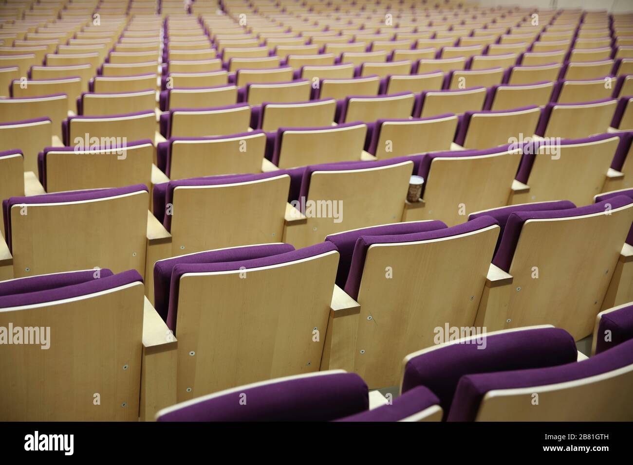 Empty interior of conference hall Stock Photo - Alamy
