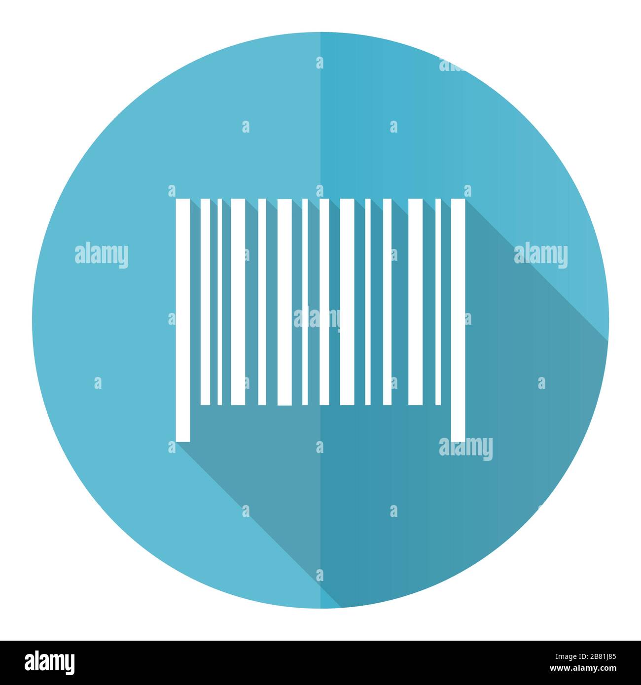 Barcode on blue background Stock Vector Images - Alamy