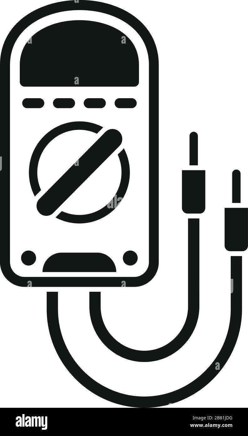 Test multimeter icon. Simple illustration of test multimeter vector ...
