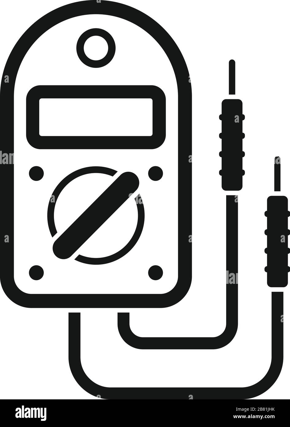 Multimeter tester icon. Simple illustration of multimeter tester vector ...