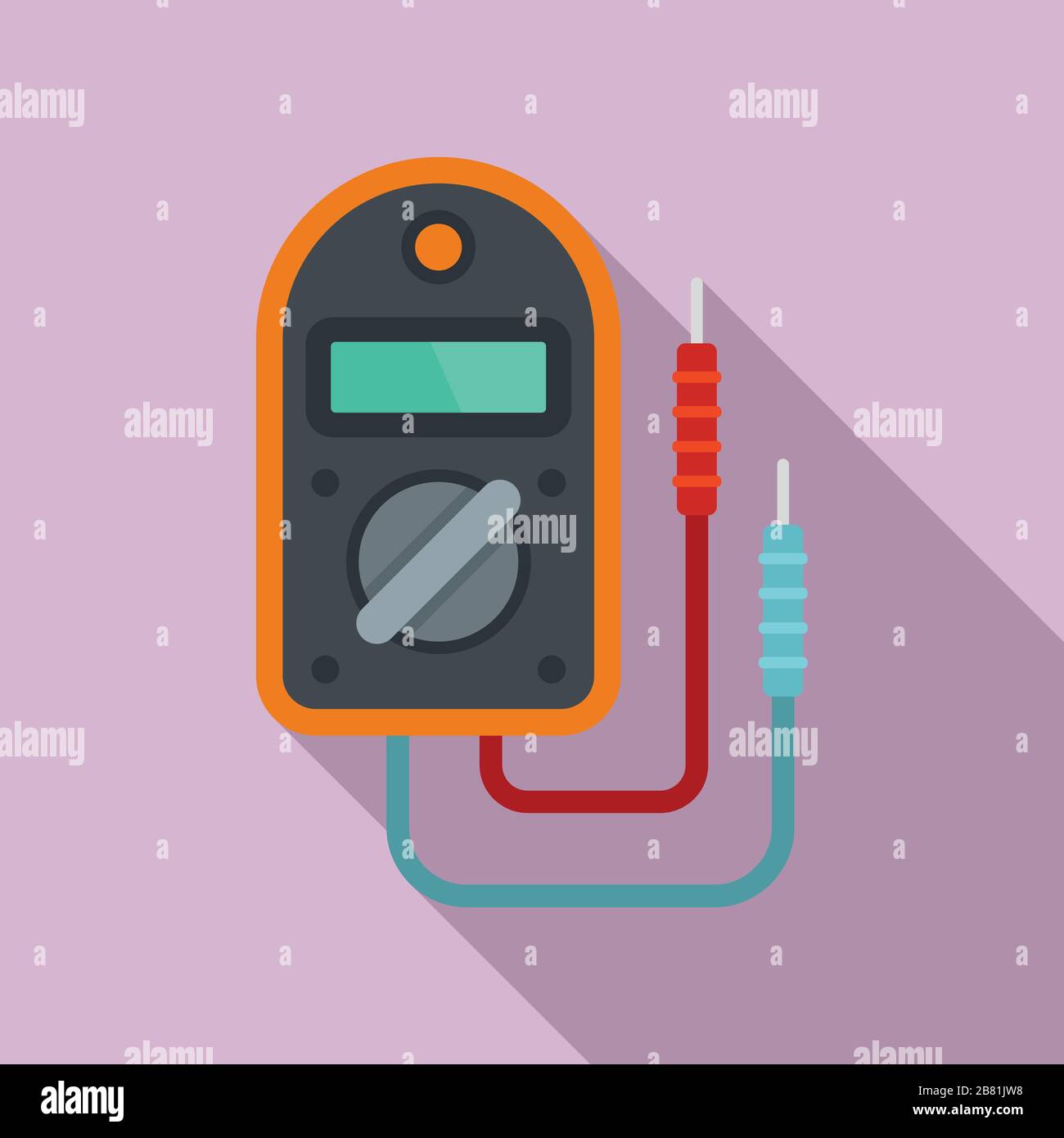 Multimeter tester icon. Flat illustration of multimeter tester vector ...