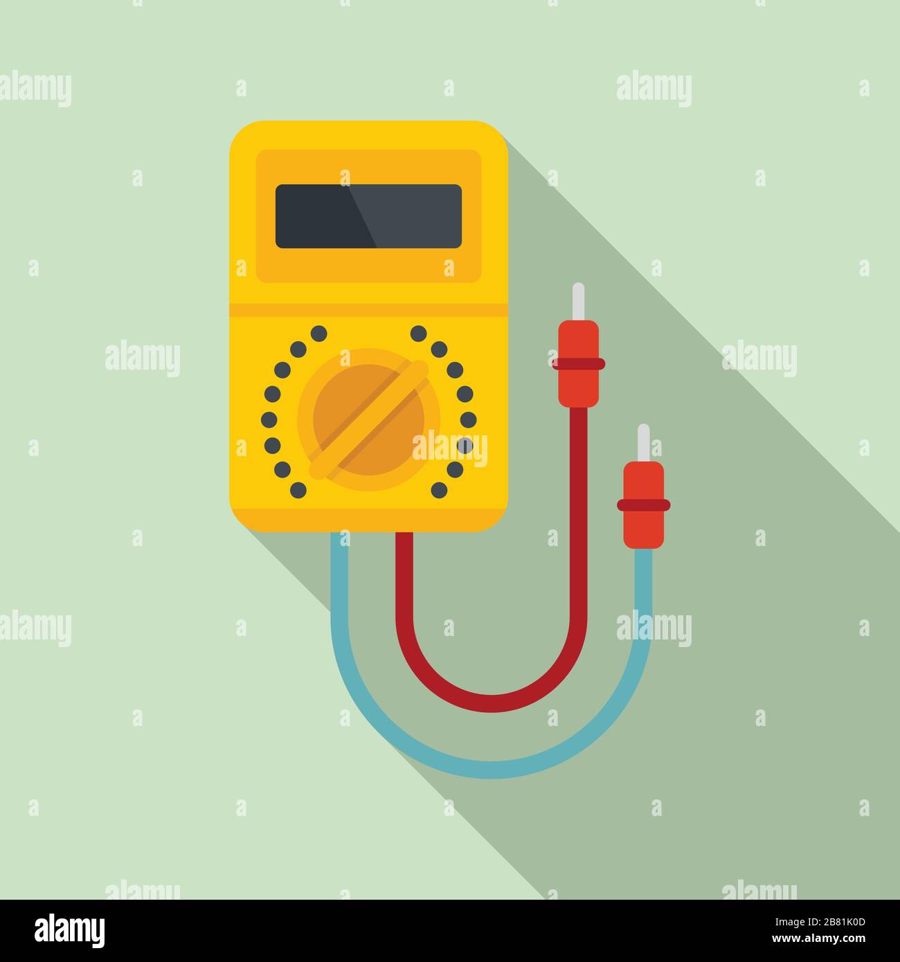 Multimeter instrument icon. Flat illustration of multimeter instrument ...