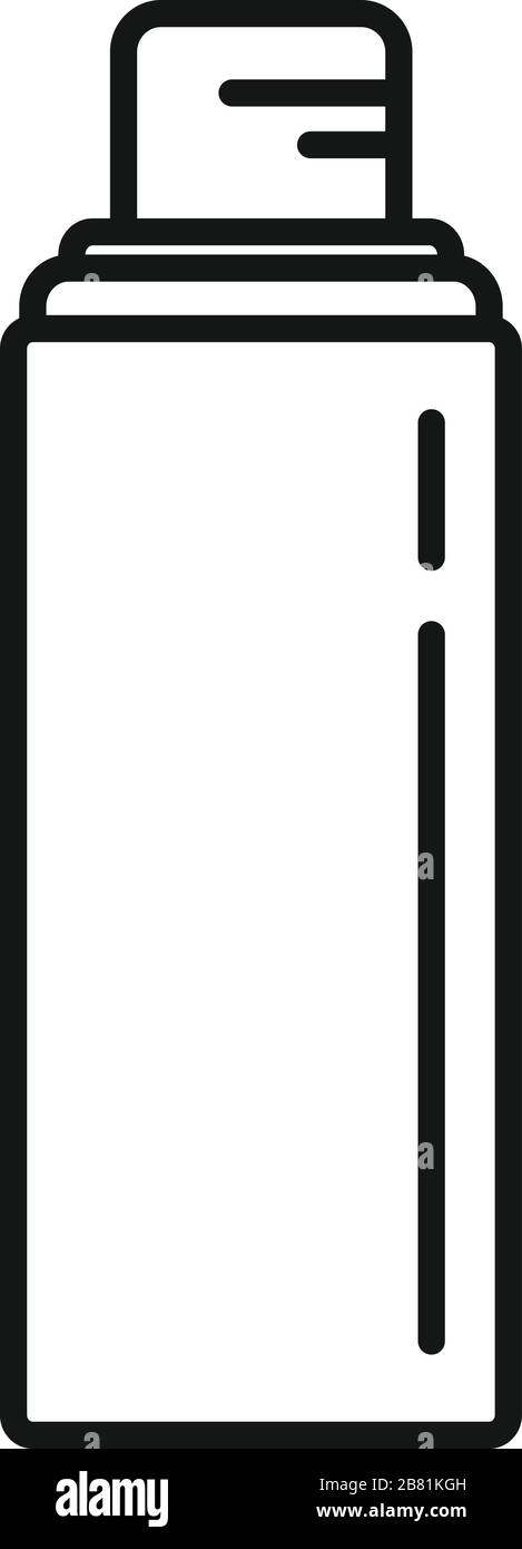 Shaving gel icon. Outline shaving gel vector icon for web design ...