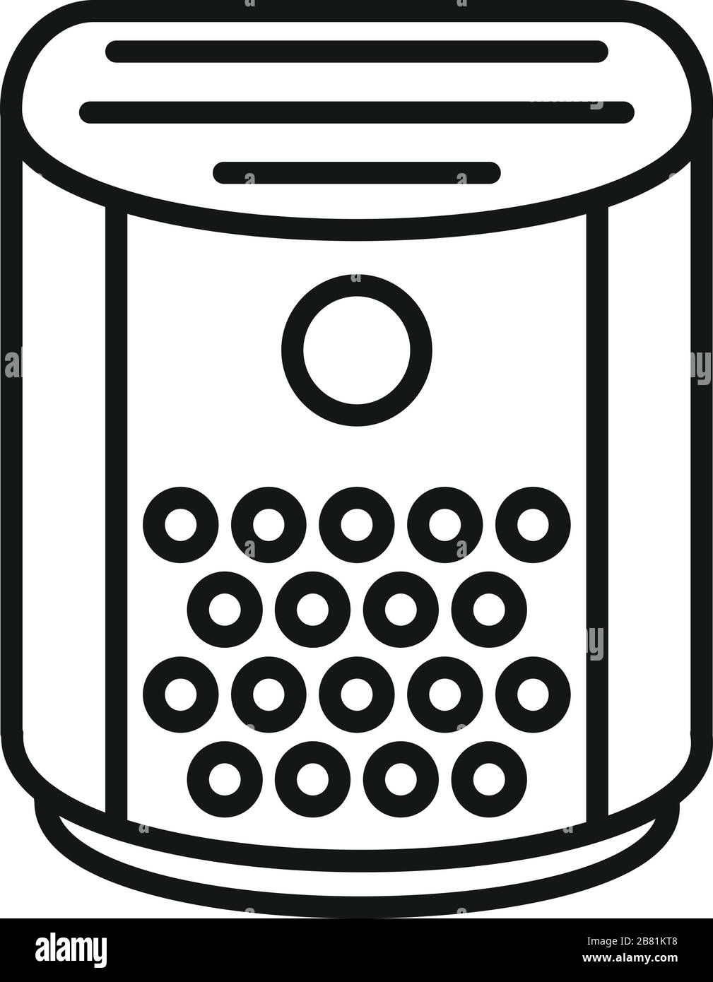 Dehumidifier icon. Outline dehumidifier vector icon for web design ...