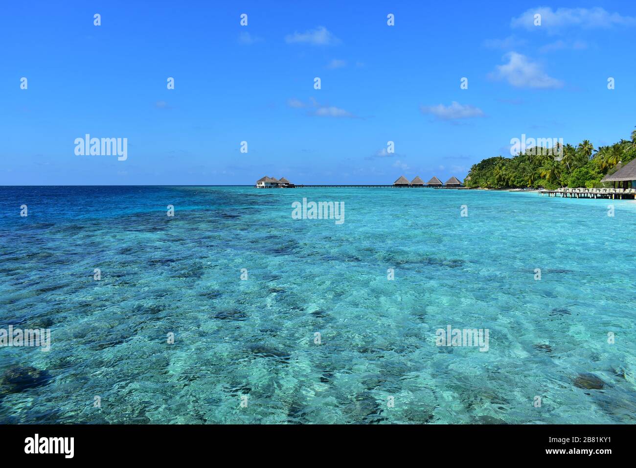 Maldives, Kaafu atoll - December 27 2019 - The shades of the Maldivian ...