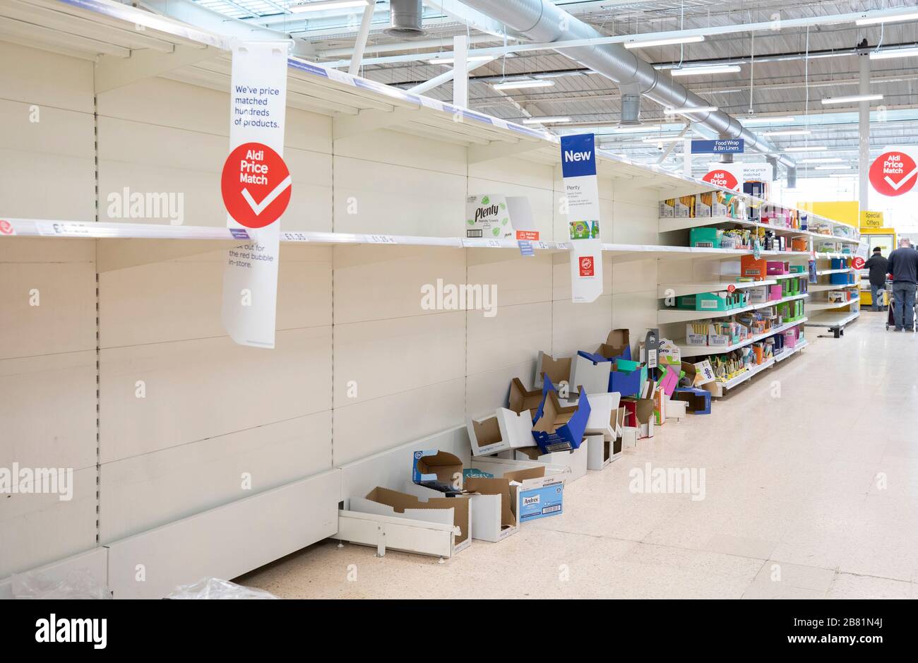 Empty shelves in tesco hi-res stock photography and images - Alamy