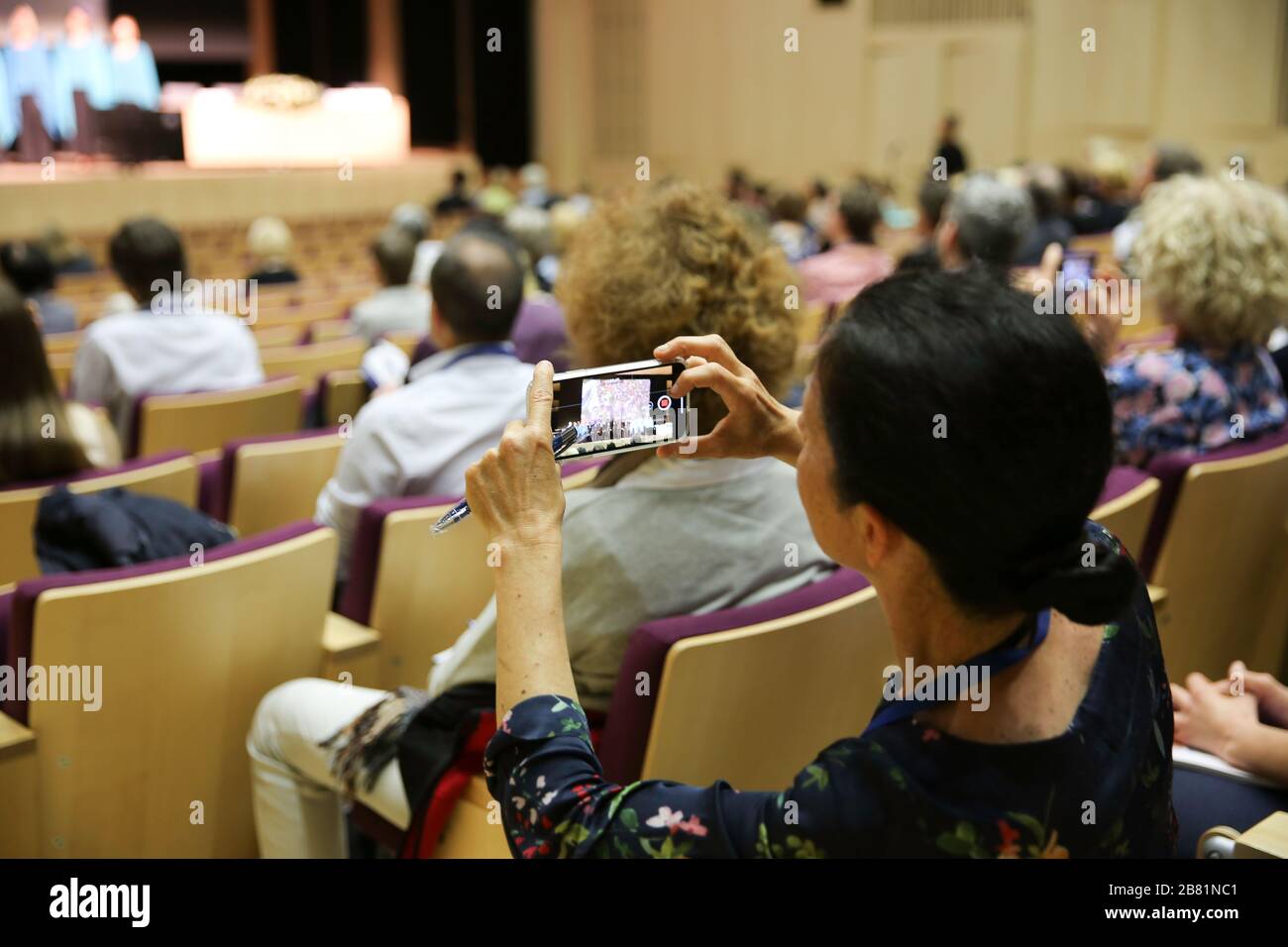 People at the conference hall Stock Photo - Alamy