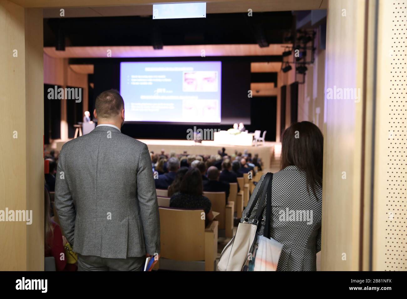 People at the conference hall Stock Photo - Alamy