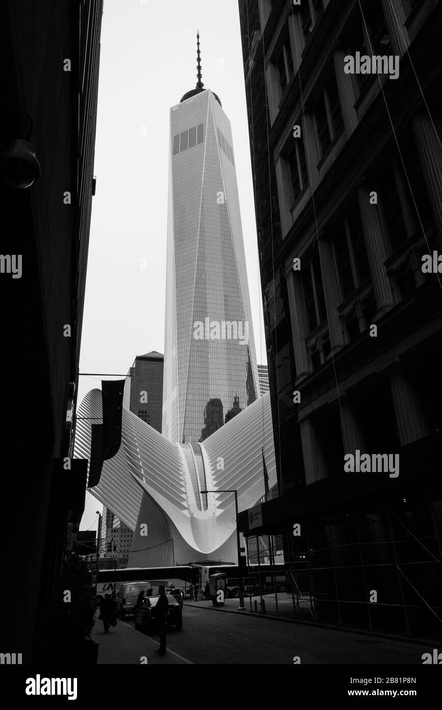 World trade center in new Black and White Stock Photos & Images - Alamy