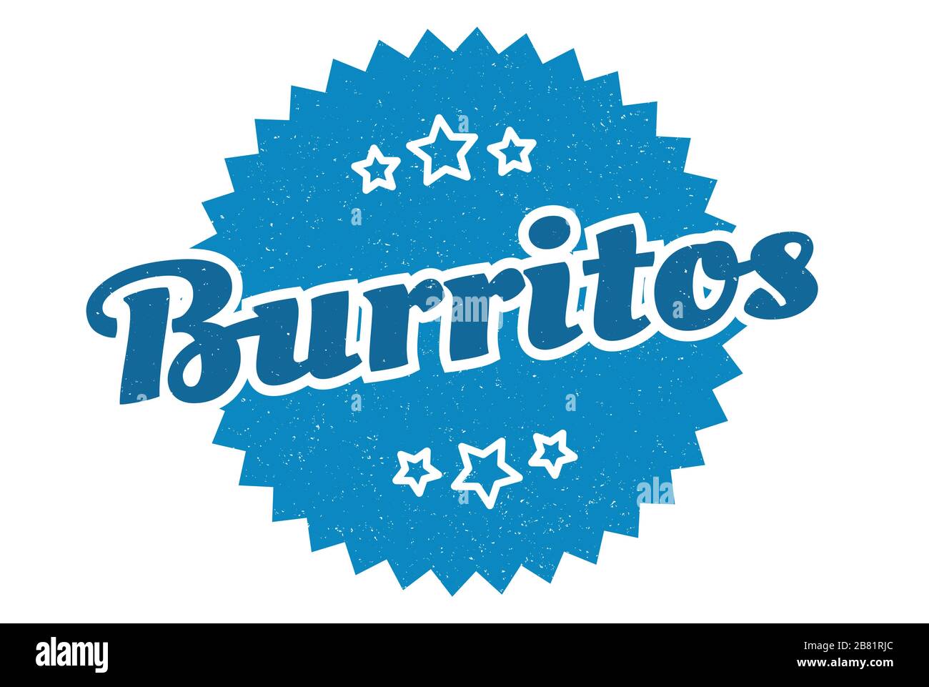 Burritos blue grunge stamp Stock Vector Images - Alamy