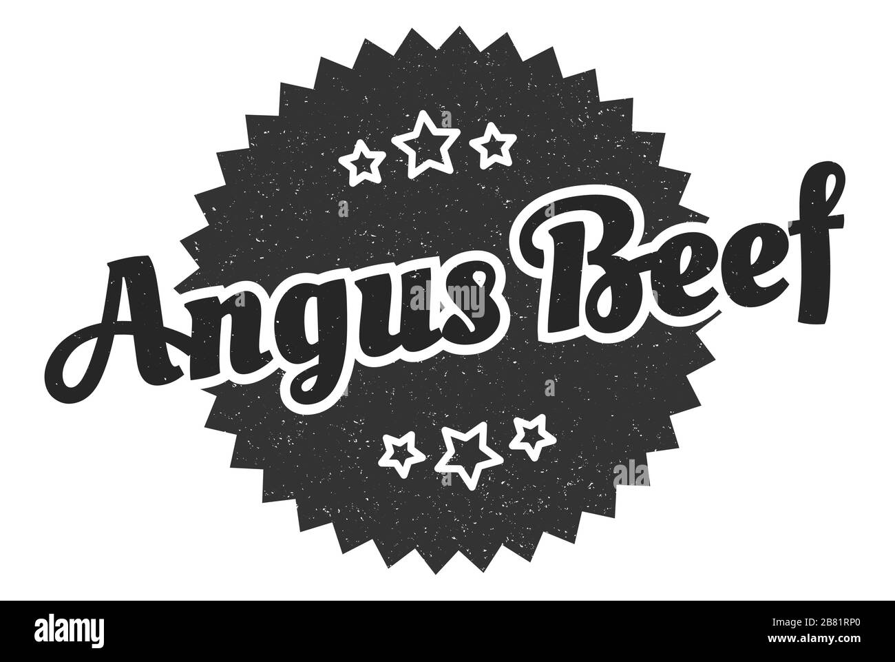 Angus beef stamp Black and White Stock Photos & Images - Alamy