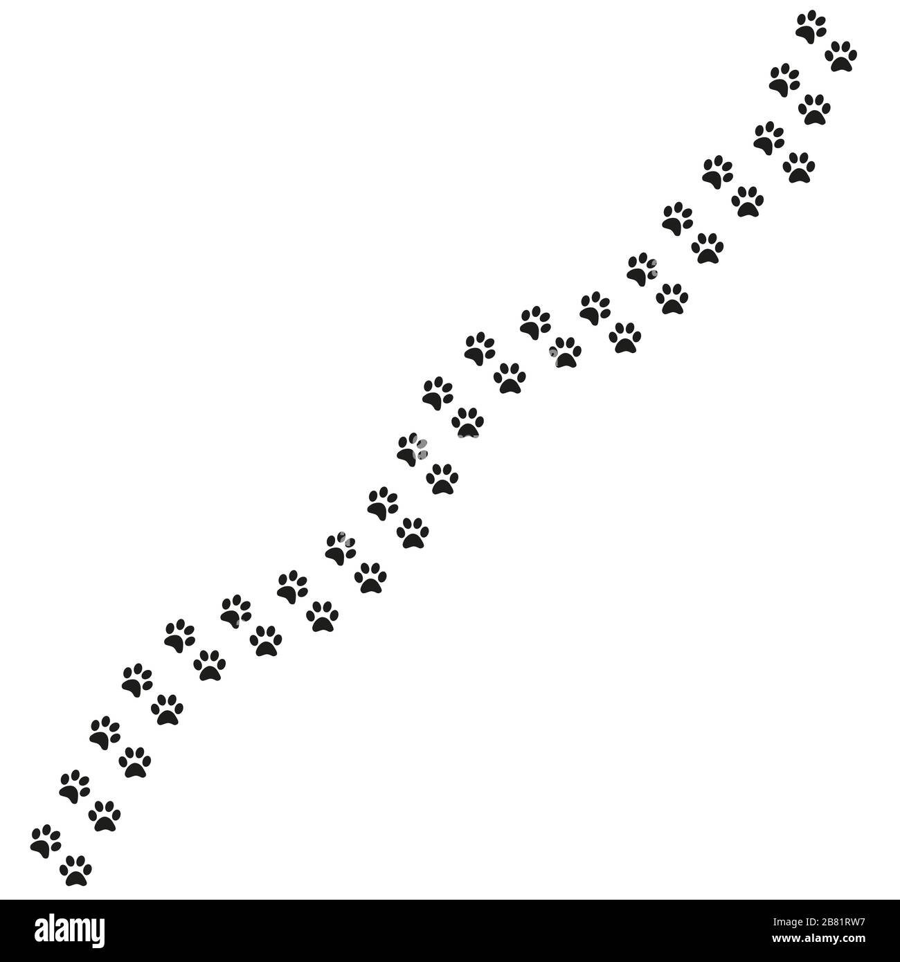 Track of cat dog tracks, footprint, design Stock Vector Image & Art - Alamy
