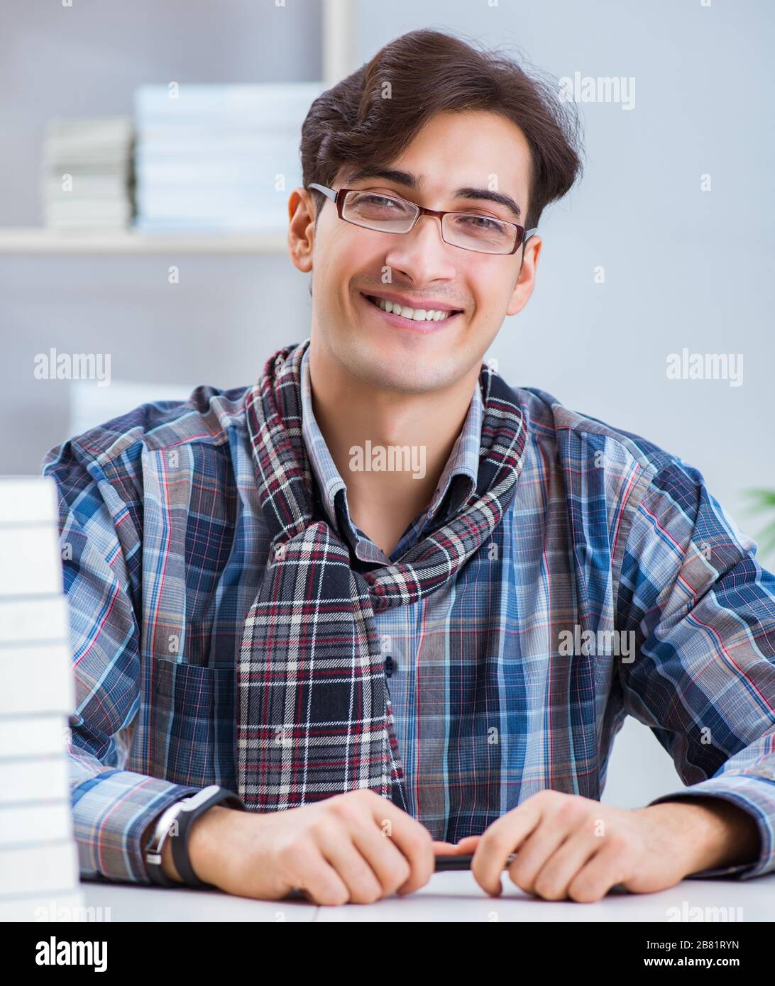 The writer presenting his books to public Stock Photo - Alamy