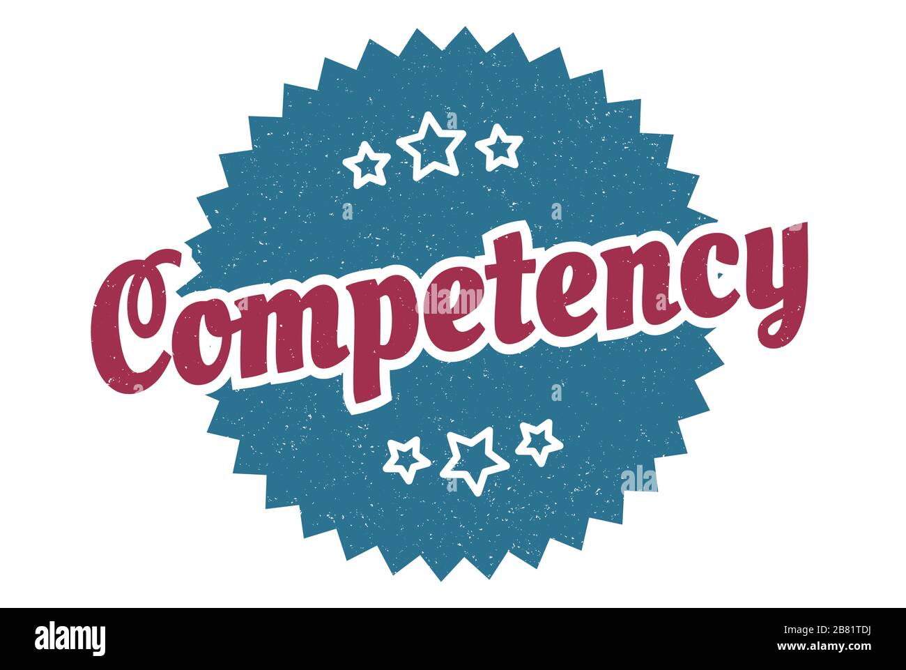 competency sign. competency round vintage retro label. competency Stock ...