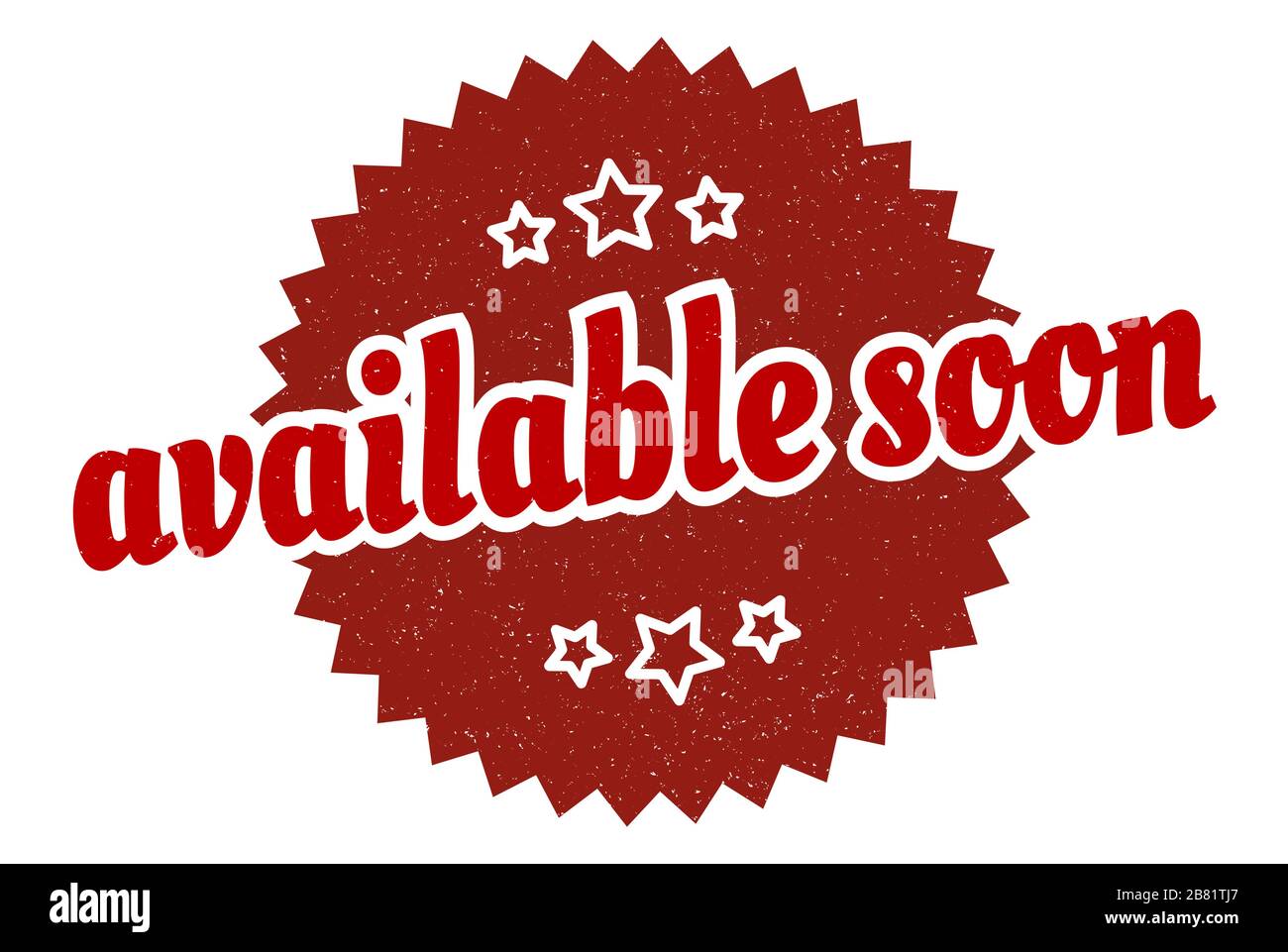 available soon sign. available soon round vintage retro label ...