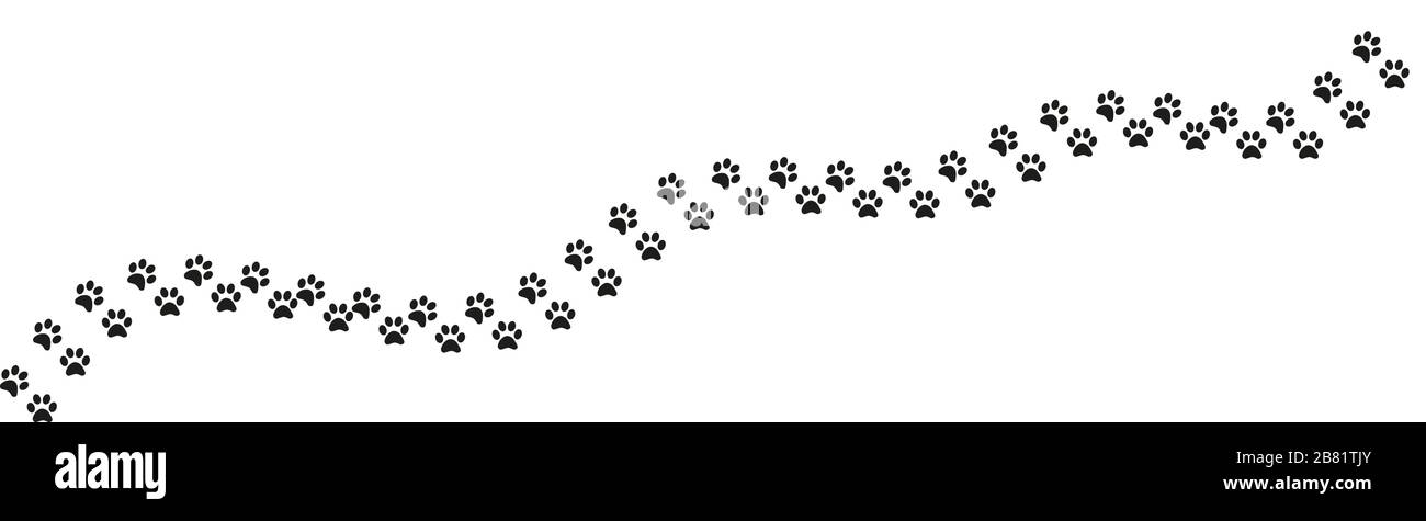 Track of cat dog tracks, footprint, design Stock Vector Image & Art - Alamy