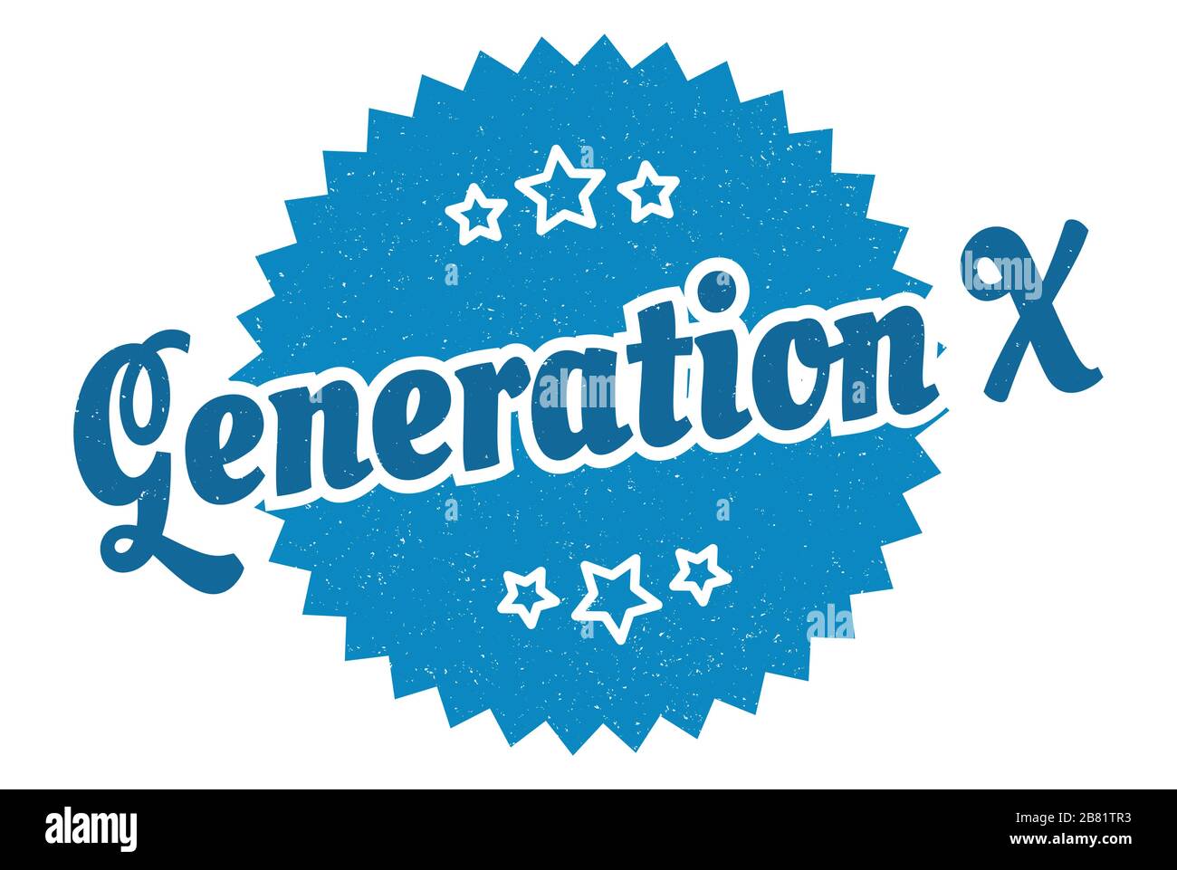 generation x sign. generation x round vintage retro label. generation x ...