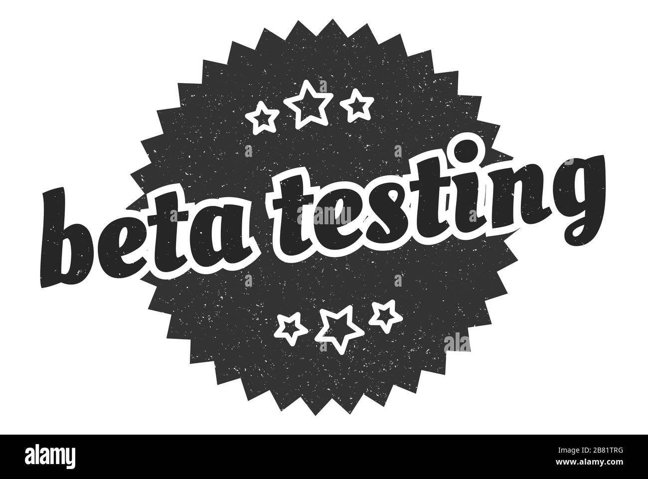 Beta testing stamp Black and White Stock Photos & Images - Alamy