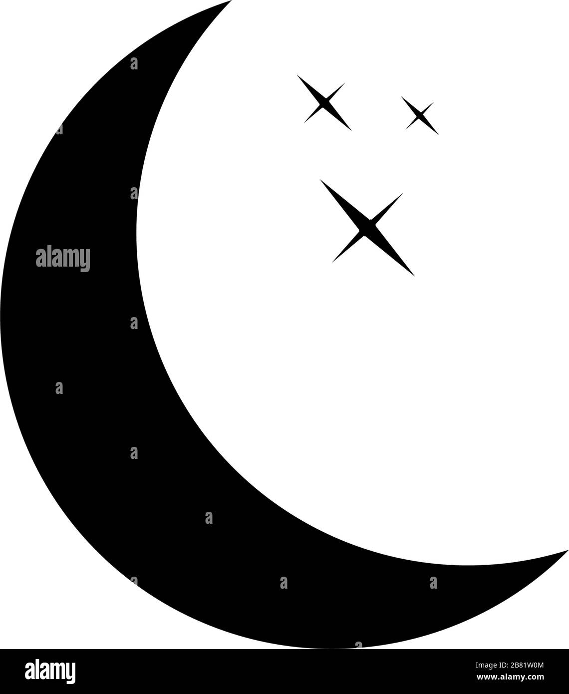 Crescent Moon Graphic