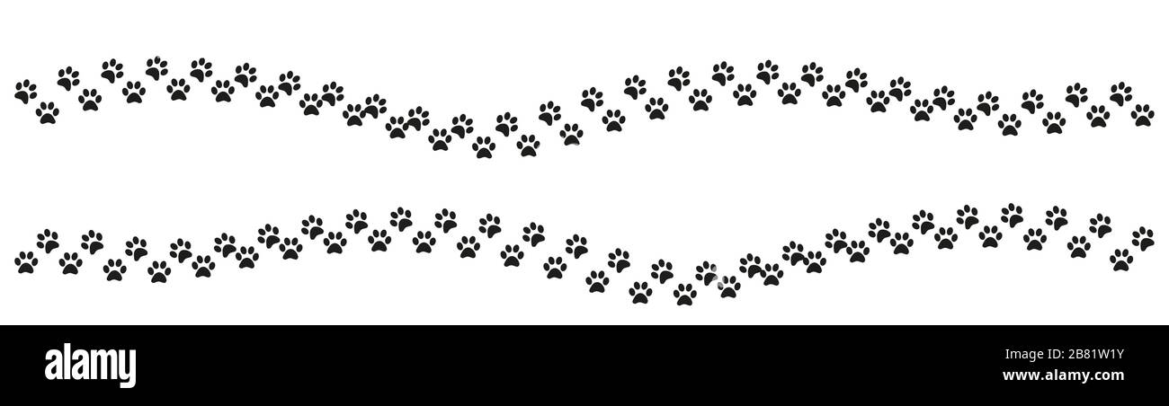 Track of cat dog tracks, footprint, design Stock Vector Image & Art - Alamy