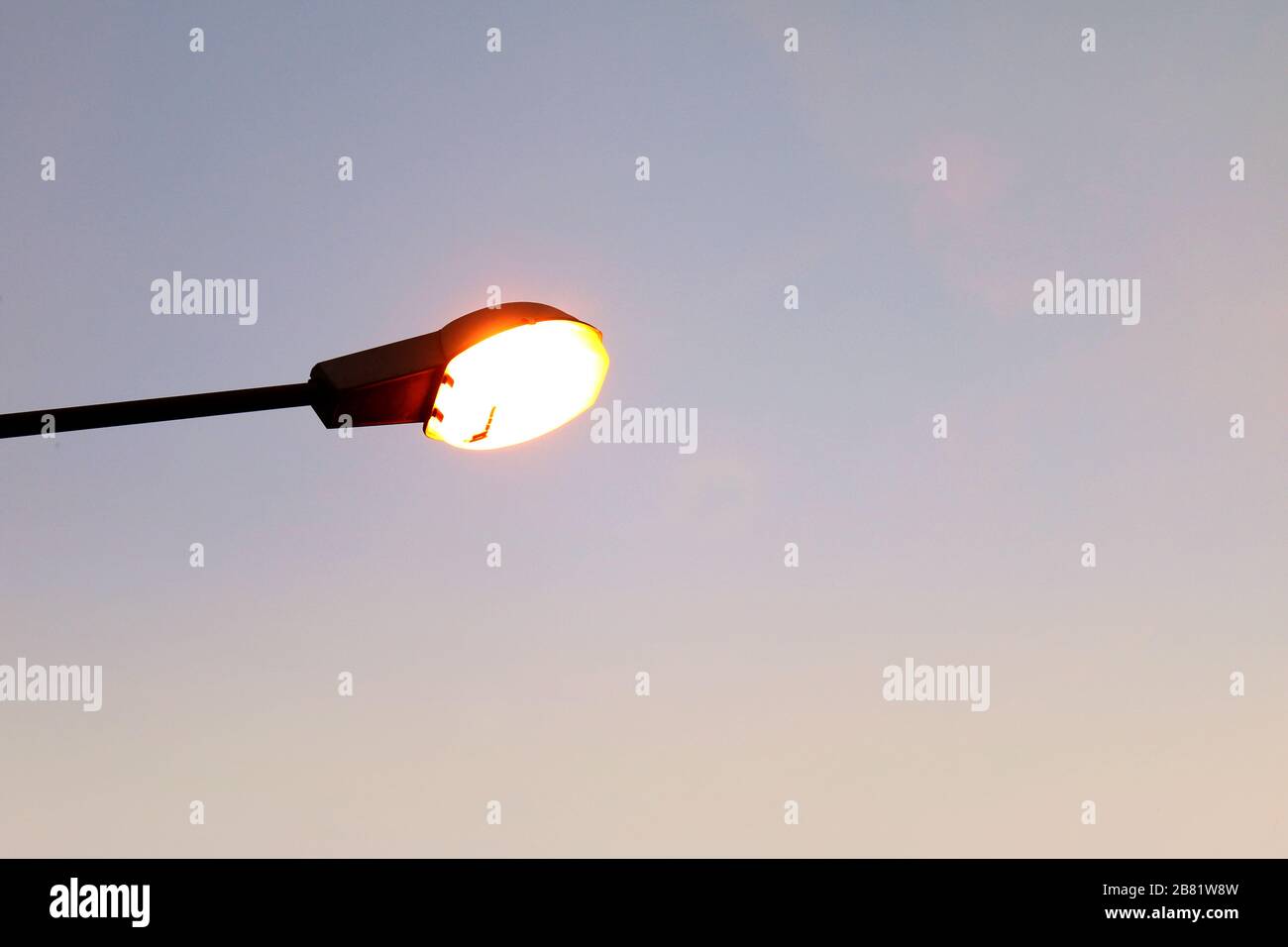 Street lamp, Street light on evening night background Stock Photo - Alamy
